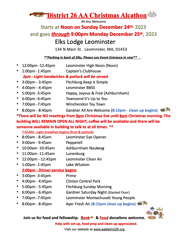 District 26 | AA General Service Committee of Area 30